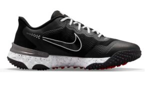 nike alpha huarache elite 3 baseball turf shoes black | white size 13