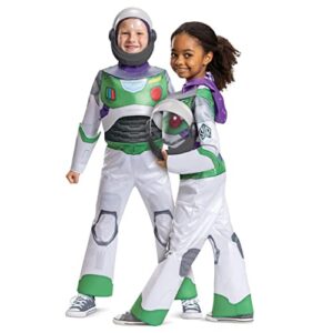 disney pixar lightyear buzz space ranger costume for kids, deluxe official disney lightyear costume outfit, child size small (4-6)