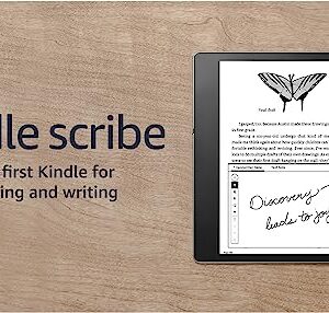 Kindle Scribe (16 GB) the first Kindle for reading, writing, journaling and sketching - with a 10.2” 300 ppi Paperwhite display, includes Premium Pen