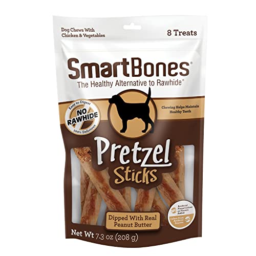 SmartBones No Artificial Colors or Preservatives Pretzel-Style Chews, Treat Your Dog to a Fun Shapped Rawhide-Free Chew