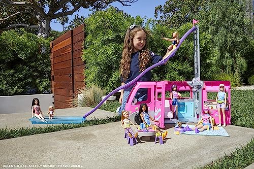 Barbie It Takes Two Stacie Doll & Accessories, Camping Playset with Doll, Pet Tent, Puppy, Sticker Sheet & Accessories