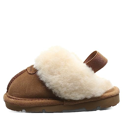 BEARPAW Loki Toddler Hickory Size 11 | Toddlers's Slippers | Toddlers's Shoes | Comfortable & Light-Weight