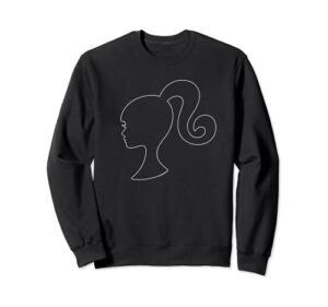 barbie ponytail silhouette sweatshirt