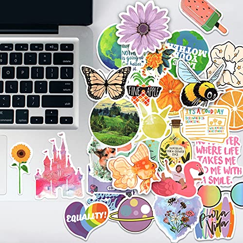 LIFEBE 500pcs Stickers Pack for Water Bottles, Waterproof Cute Vsco Laptop Stickers for Teens, Aesthetic Vinyl Decals for Kids, Bulk Stickers for Adults