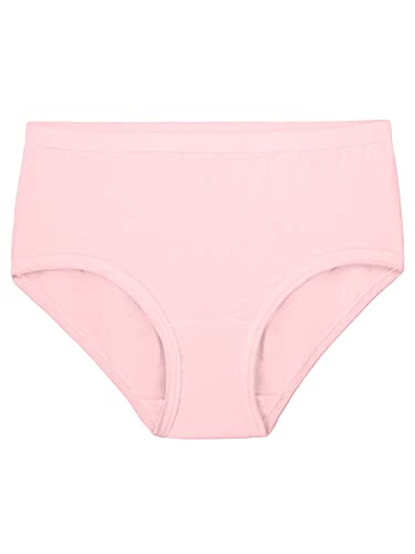 Fruit of the Loom Girls' Tag Free Cotton Brief Underwear Multipacks, Brief-20 Pack-Black/Pink/Grey, 16