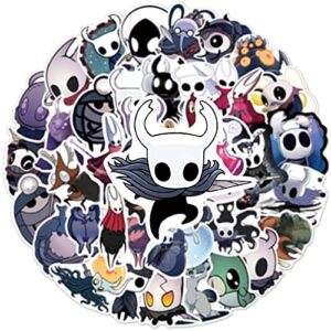 Hollow Knight Game Stickers| 50 Pcs | Larger Vinyl Waterproof Stickers for Laptop,Bumper,Water Bottles,Computer,Phone,Hard hat,Car Stickers and Decals, Game Stickers for Kid Teen Adult (HK)