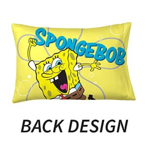 Franco Kids Bedding Super Soft Microfiber Reversible Pillowcase, 20 in x 30 in, Spongebob Squarepants