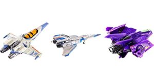 mattel lightyear toys fleet starship set of die-cast ships from the movie: xl-15, xl-1 & zurg fightership