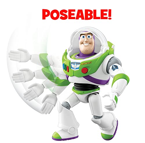 Mattel Toy Story 4 Movie Toys, Buzz Lightyear Talking Action Figure with Karate Chop Motion and 20 Phrases and Sounds