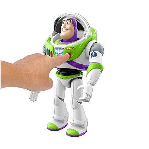 Mattel Toy Story 4 Movie Toys, Buzz Lightyear Talking Action Figure with Karate Chop Motion and 20 Phrases and Sounds