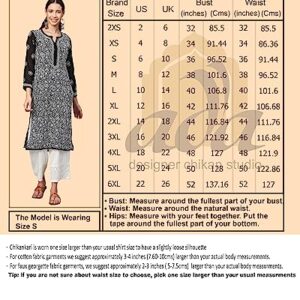 Ada Traditional Handcrafted Indian Chikankari Women's Cotton Kurta Kurti Tunic XS196540 Mustard