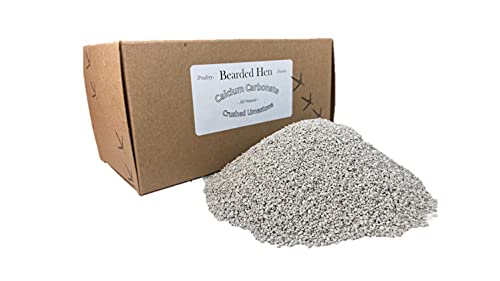 Bearded Hen - Poultry Fowl Calcium Carbonate - All Natural Crushed Limestone - Wild Turkey, Game Bird, Egg Laying Hen, Duck, Chicken (3 Pounds)