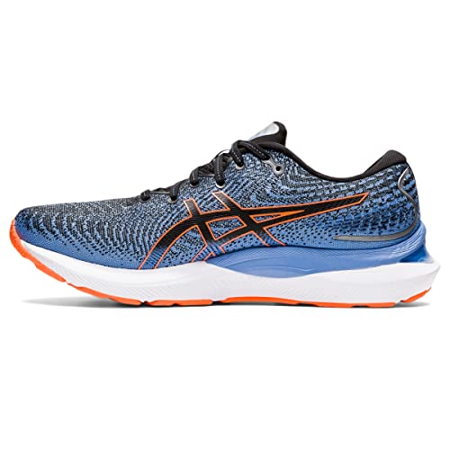 ASICS Men's Gel-Cumulus 24 Running Shoes, 11.5, Black/Shocking Orange