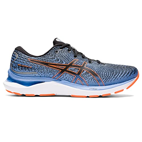 ASICS Men's Gel-Cumulus 24 Running Shoes, 11.5, Black/Shocking Orange