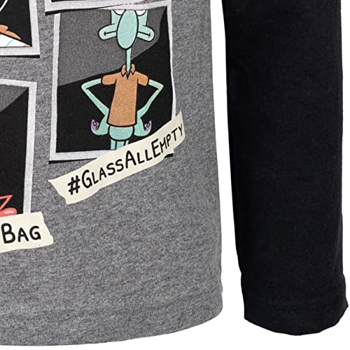 SpongeBob SquarePants Patrick Squidward Little Boys 2 Pack T-Shirts Blue/Black 7-8