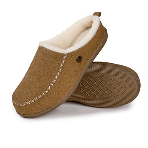 RockDove Women's Dakota Faux Shearling Lined Slip-On, Size 9-10 US Women, Beige