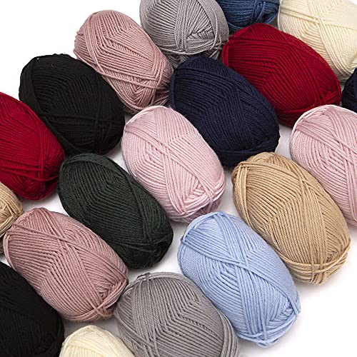 100% Pure Wool Yarn Superwash Set of 3 Skeins (150 Grams) DK Weight - Sourced Directly from Peru - Heavenly Soft and Perfect for Knitting and Crocheting (Jasmine White)