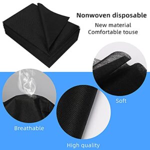 20 PCS Thick Massage Table Sheets Sets Disposable SPA Bed Sheets Non Woven Fabric Lash Bed Cover 31" X 70" Black