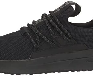 adidas mens Lite Racer Adapt 5.0 Running Shoe, Black/Black/Grey (Wide), 11.5 Wide US