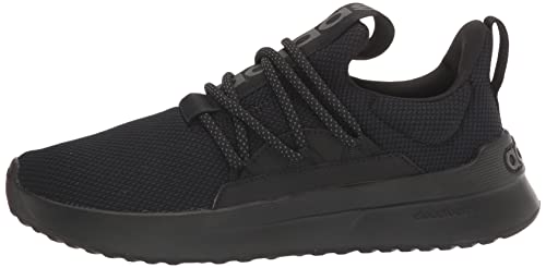 adidas mens Lite Racer Adapt 5.0 Running Shoe, Black/Black/Grey (Wide), 11.5 Wide US