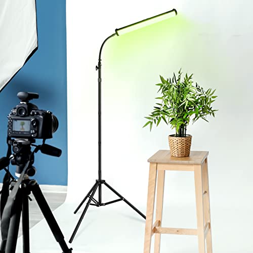 RGB Led Video Light Stick Wand with Stand, QEUOOIY 360° Full Color 2500-9500K Portable Studio Photography Lighting, 5000mAh Rechargeable Battery & Magnet with 27"-78.7" Tripod for Vlog