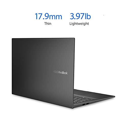 ASUS VivoBook 15 OLED K513 Thin & Light Laptop, 15.6 OLED Display, Intel i5-1135G7 CPU, NVIDIA GeForce MX350 GPU, 8GB RAM, 512GB PCIe SSD, Fingerprint Reader, Windows 10 Home, Indie Black, K513EQ-PB56