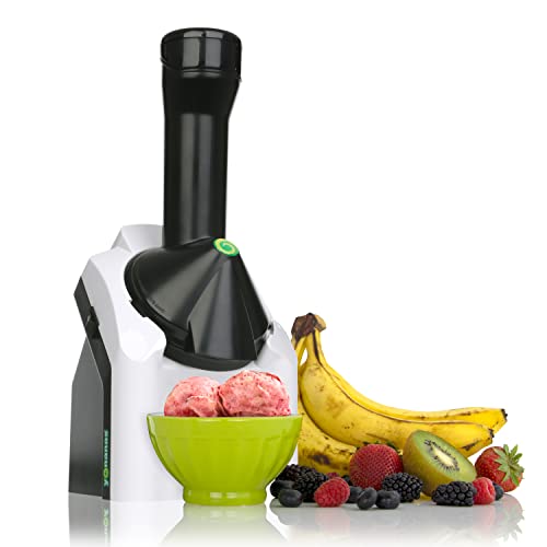 Yonanas 902WH Classic Vegan, Dairy-Free Frozen Fruit Soft Serve Maker, Includes 36 Recipes, 200-Watts, White