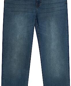 IZOD Men's Jeans | Comfort Stretch Denim Jeans | Casual Relaxed Fit Jeans for Men, Size 38W x 30L, Frost Blue