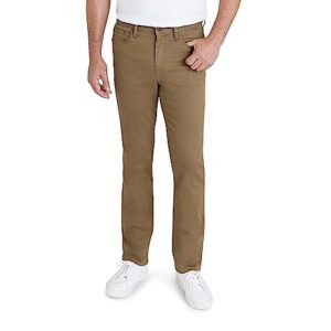 izod men's jeans | comfort stretch denim jeans | casual relaxed fit jeans for men, size 36w x 32l, vintage khaki