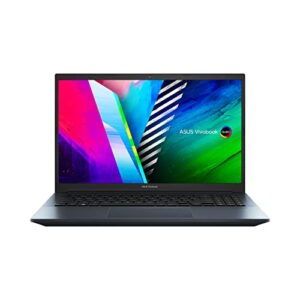 asus vivobook pro 15 oled slim laptop, 15.6” fhd oled display, intel core i5-11300h cpu, nvidia geforce gtx 1650 max q, 8gb ram, 512gb ssd, windows 11 home, quiet blue, k3500ph-db51