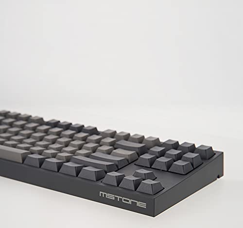 MSTONE Groove T 87 Keys THOCC Noise Cancelling Mechanical Keyboard,Backlighting,Cherry Profile PBT Keycap,Dye Subbed Legends,USB-C Cable,Space Saving,for Windows and Mac,Gateron Silent Brown