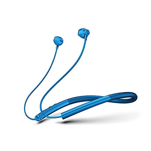 ESSONIO Bluetooth Headphones Wireless Bluetooth Neckband Headphones Neckband Bluetooth Earbuds Headset Noise Cancelling with Microphone Magnetic(z1s Blue)