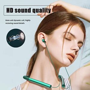 ESSONIO Bluetooth Headphones Wireless Bluetooth Neckband Headphones Neckband Bluetooth Earbuds Headset Noise Cancelling with Microphone Magnetic(z1s Blue)