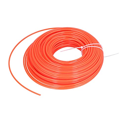 Fdit 3mm Brush Cutter Nylon Rope Round Nylon Rope Wire Brush Cutting Machine Line Cord Wire Grass Trimmer Replacement Accessory for Trimming Spool of Lawn Mower