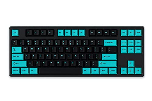 DROP + MiTo GMK Pulse Custom Mechanical Keyboard Keycap Set - 163-keys, Doubleshot, Cherry Profile, for 40%, 60%, 65%, TKL, 1800 Layouts, etc. (Base Kit),Turquoise