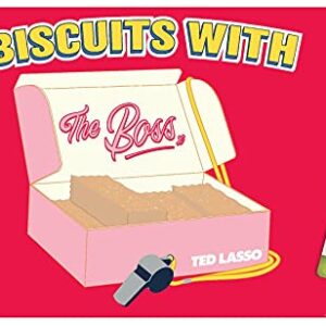 Trends International Ted Lasso - Biscuits With The Boss Wall Poster, 14.725" x 22.375", Premium Poster & Push Pin Bundle