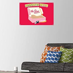 Trends International Ted Lasso - Biscuits With The Boss Wall Poster, 14.725" x 22.375", Premium Poster & Push Pin Bundle