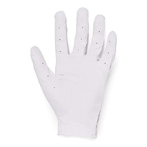 Under Armour Boys' UA Youth IsoChill Golf Gloves , White (100)/Steel , Left Hand Youth Medium