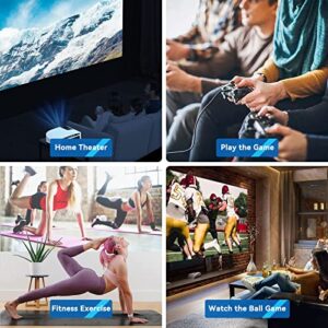 5G WiFi Home Projector, Toperson 9800LM Native 1080P 4K Supported Video Theater Projector with 4D Keystone Correction for iPhone Android Smartphone /TV/Stick/HDMI/USB/XBox/PS4/Laptop/ Tablet/PC