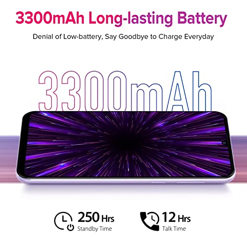 Ulefone Note 6 (2022) GSM 3G Unlocked Smartphone, Triple Card Slots, 6.1" Waterdrop Incell Full- Screen Dual SIM Unlocked Cell Phones, AI Camera 5MP+2MP, 3300mAh, Face Unlock, Android 11 - Purple