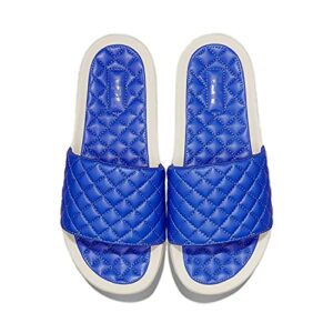 apl: athletic propulsion labs men's lusso slide, cobalt/pristine