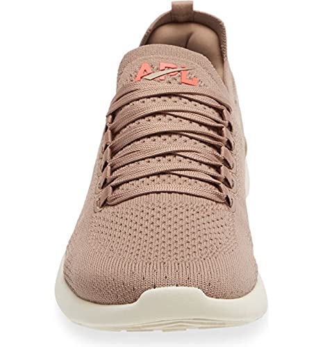 APL: Athletic Propulsion Labs Women's Techloom Breeze Sneaker, Almond/Pristine/Impulse Red, 8