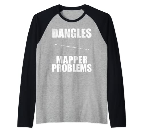 Dangles Mapper Problems Raglan Baseball Tee