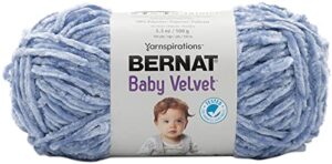 spinrite bernat 100g blu baby velvet, little boy blue