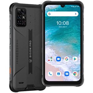 umidigi bison pro rugged unlocked smartphones,4gb+128gb android 11 ip68/ip69k waterproof shockproof phone helio g80 48mp camera 6.3" fhd+ 5000mah fast charge global version nfc rugged smartphone