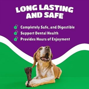 Lively Tails Liver Coated Dog Bones for Aggressive Chewers, Natural Dog Bones for Large Dogs, Beef Shin Large Dog Bones for Medium Dogs, Bones for Dogs Long Lasting, Dog Chew Bones - 1 Count