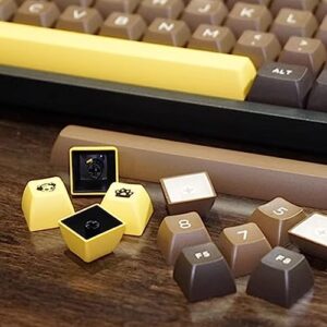 Akko Chocolate 178-Key ASA Profile PBT Double-Shot Keycap Set for Mechanical Keyboards with Collection Box