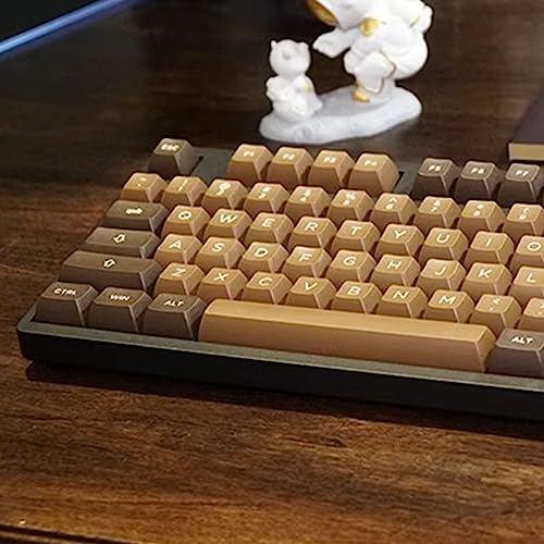 Akko Chocolate 178-Key ASA Profile PBT Double-Shot Keycap Set for Mechanical Keyboards with Collection Box