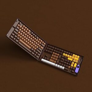 Akko Chocolate 178-Key ASA Profile PBT Double-Shot Keycap Set for Mechanical Keyboards with Collection Box