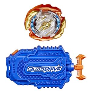 beyblade burst quaddrive cyclone fury string launcher set - battle game set with string launcher and right-spin battling top toy